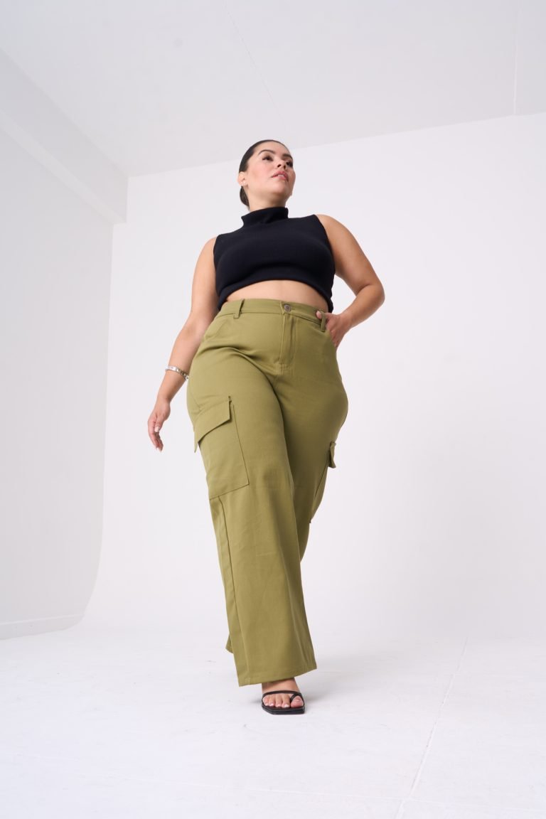 WIDELEG CARGO OLIVA rigido – Cheta Jeans