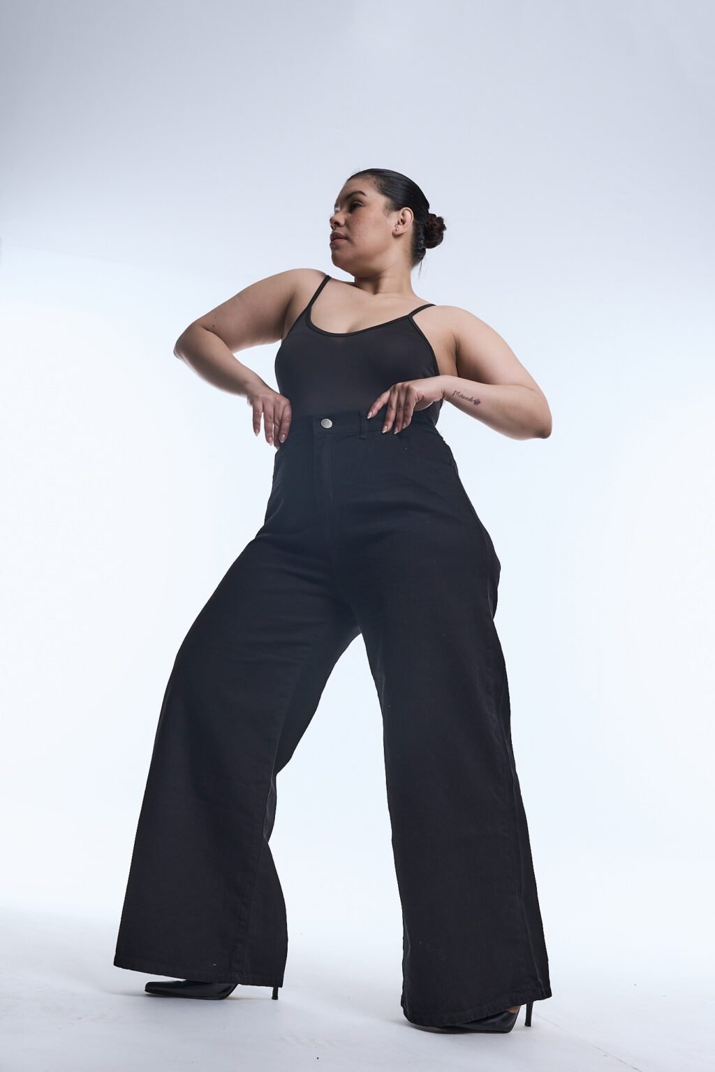 DOBLE MAXI WIDELEG BLACK rigido – Cheta Jeans