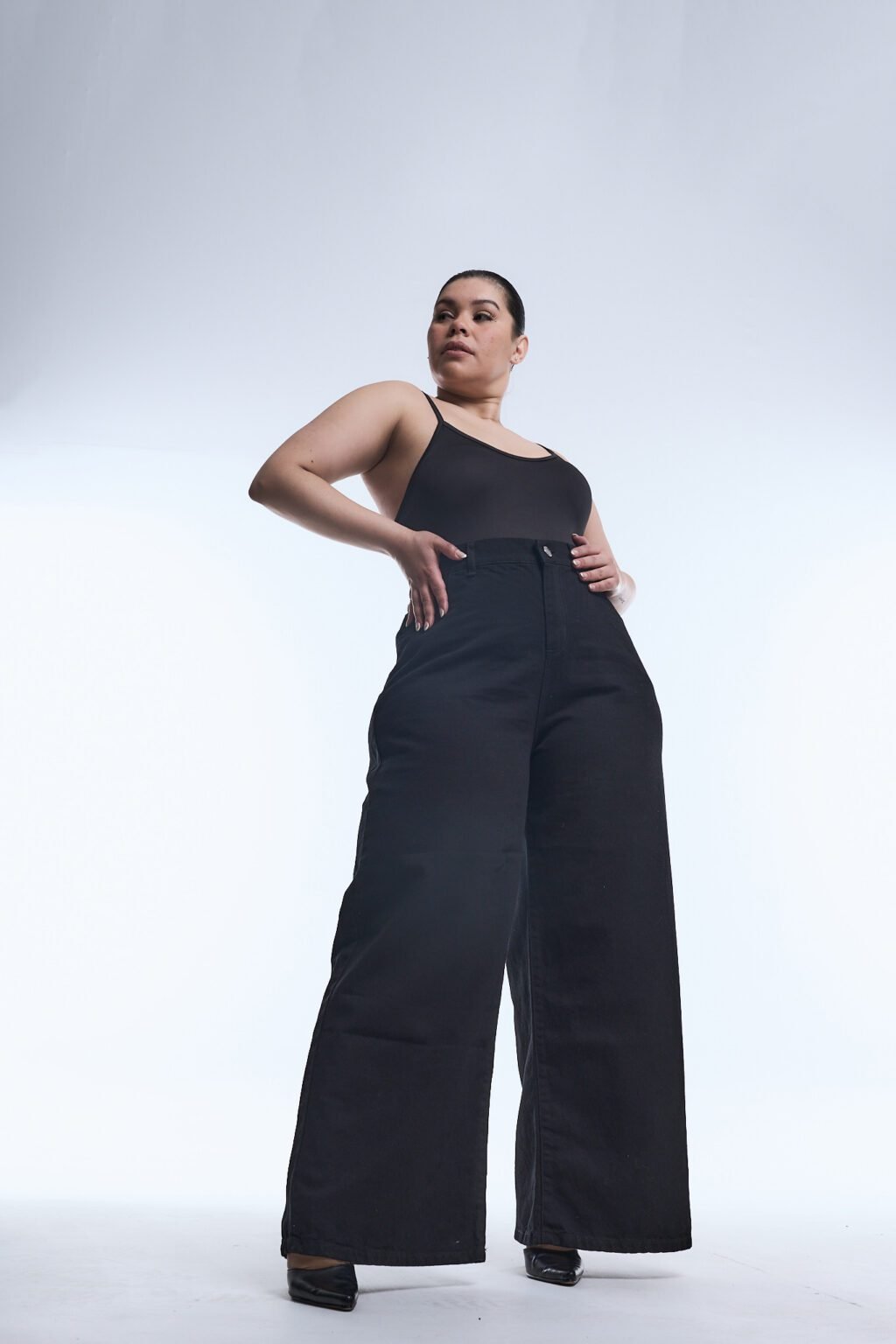 DOBLE MAXI WIDELEG BLACK rigido – Cheta Jeans