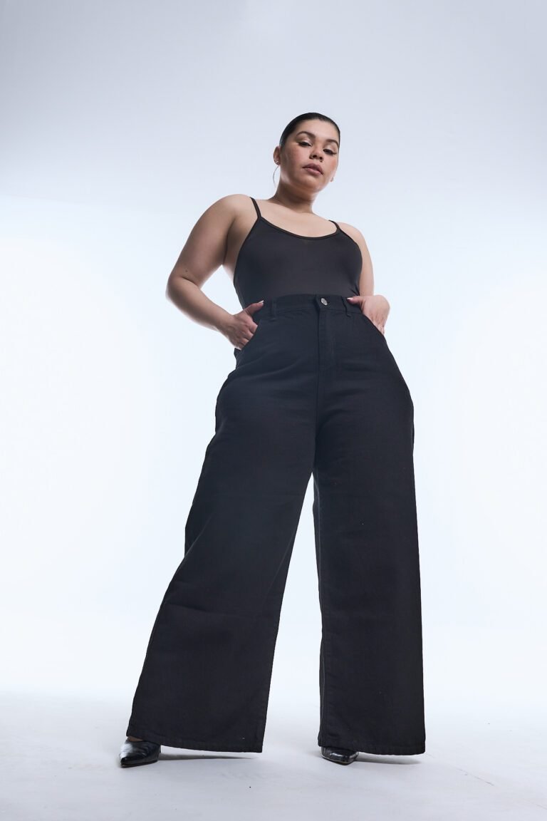 DOBLE MAXI WIDELEG BLACK rigido – Cheta Jeans