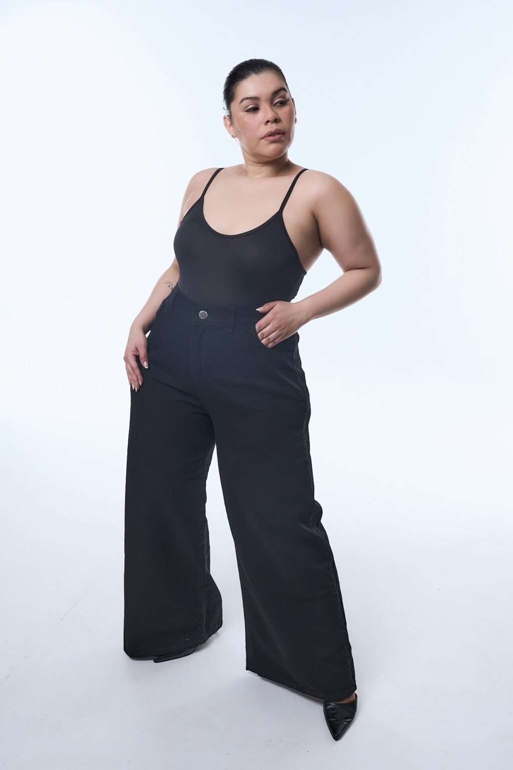 DOBLE MAXI WIDELEG BLACK rigido – Cheta Jeans